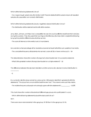 [Solved] Choose the statement that correctly describes a normal ...