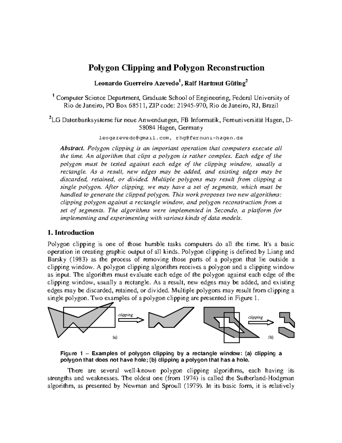 Geo Info-2007 - ... - Polygon Clipping and Polygon Reconstruction ...