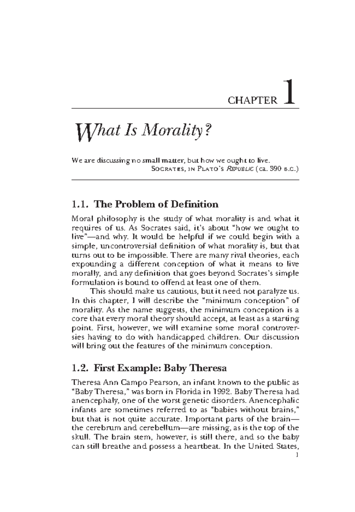 Moral Philosophy Analysis: Baby Theresa, Jodie & Tracy Latimer Cases ...
