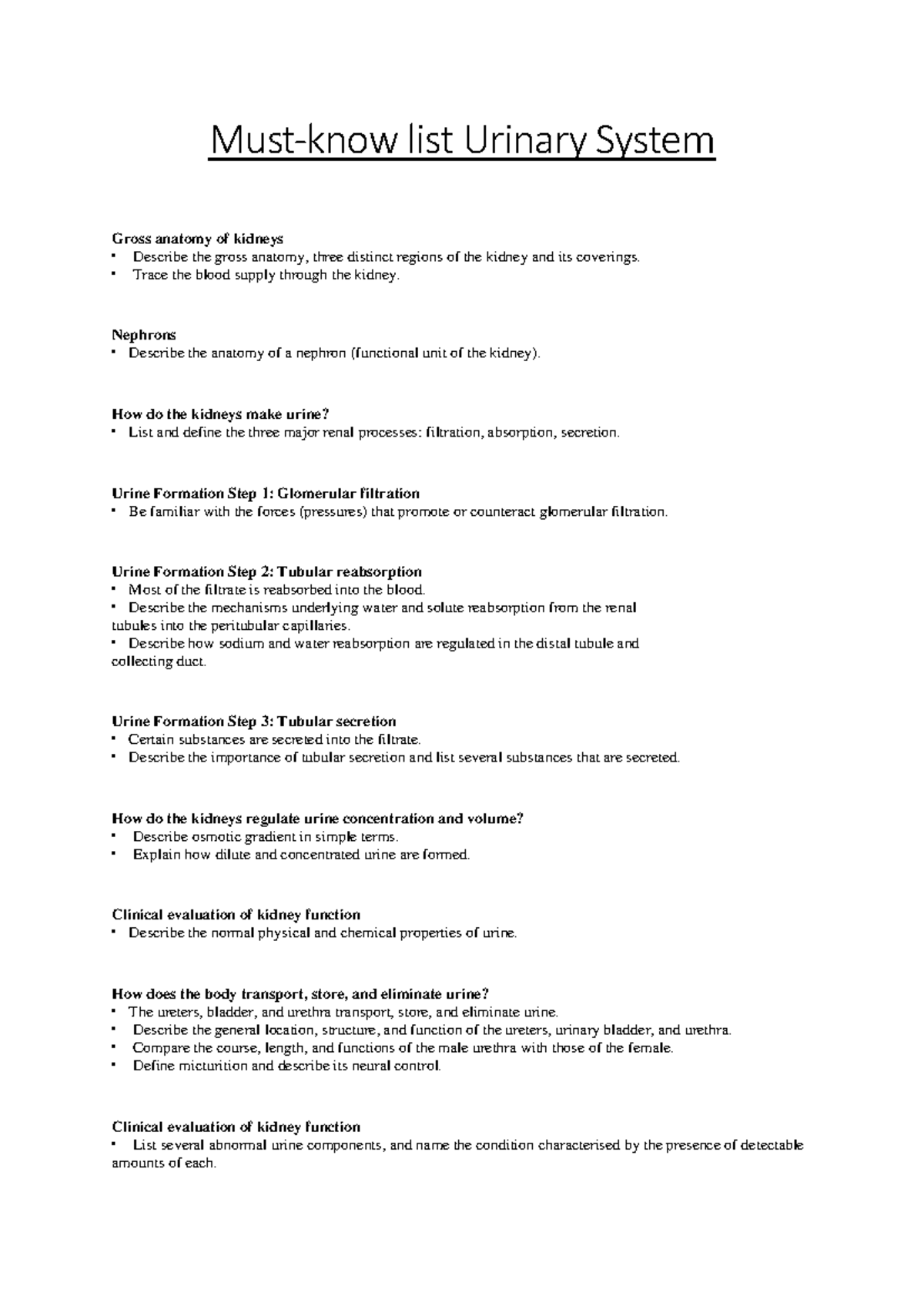 Urinary System Gross Anatomy & Function: Kidneys & Nephrons Overview ...