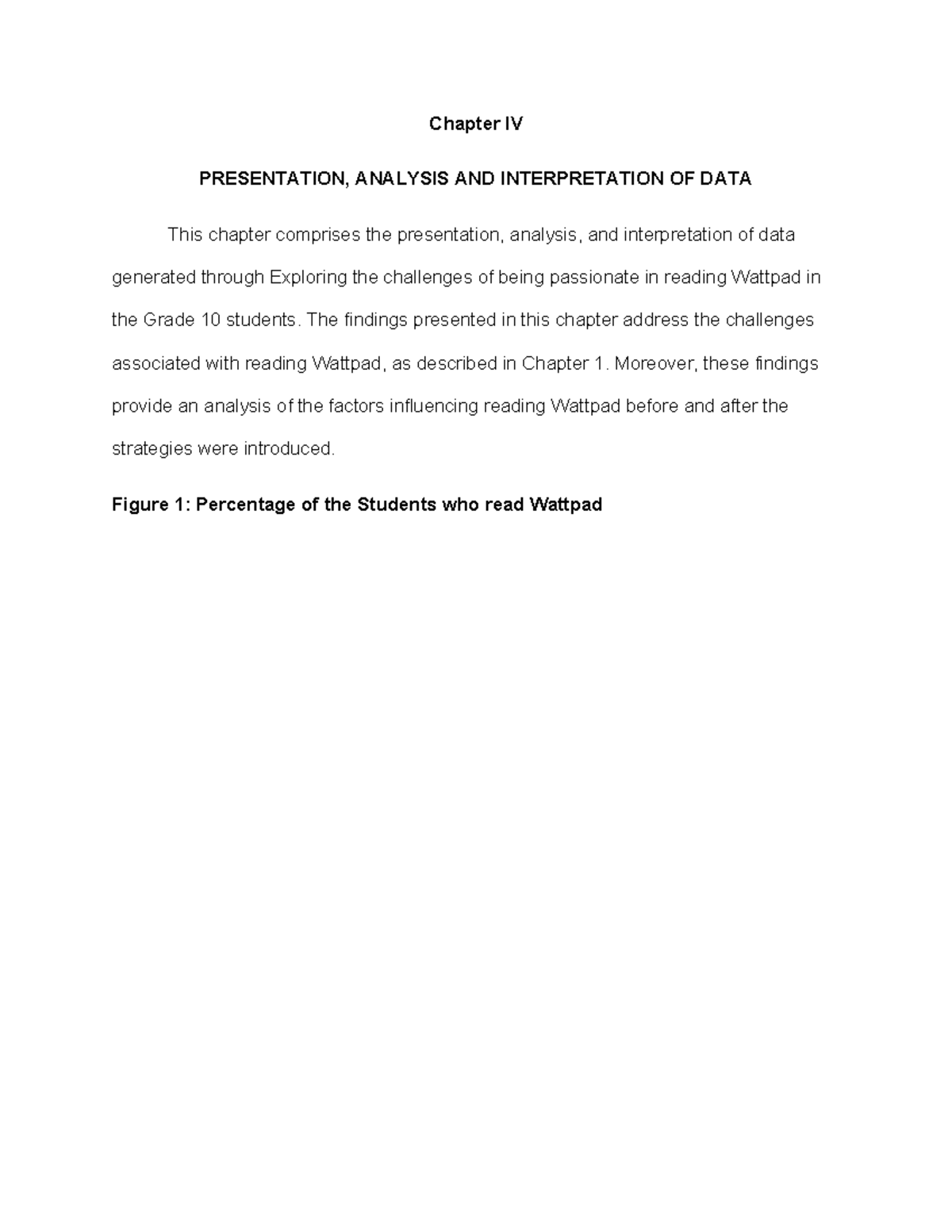 chapter403182023 - Chapter IV PRESENTATION, ANALYSIS AND INTERPRETATION ...