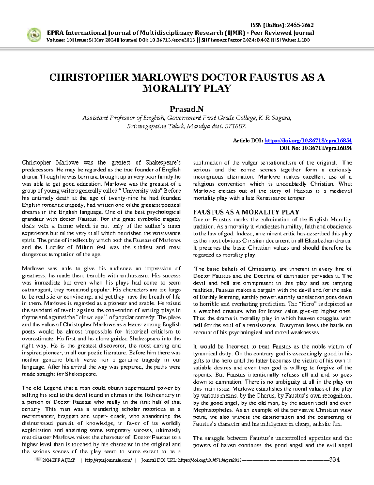 Christopher Marlowe's Doctor Faustus: A Morality Play Analysis - Studocu