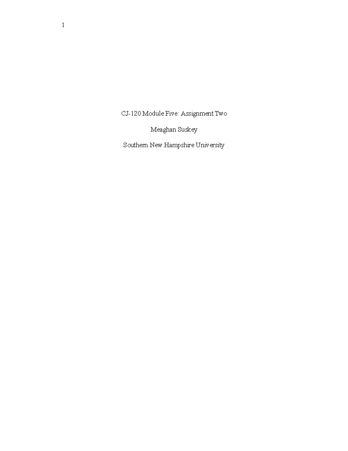 CJ 120 Module Five Assignment 2: Tables and Figures Guidelines - Studocu