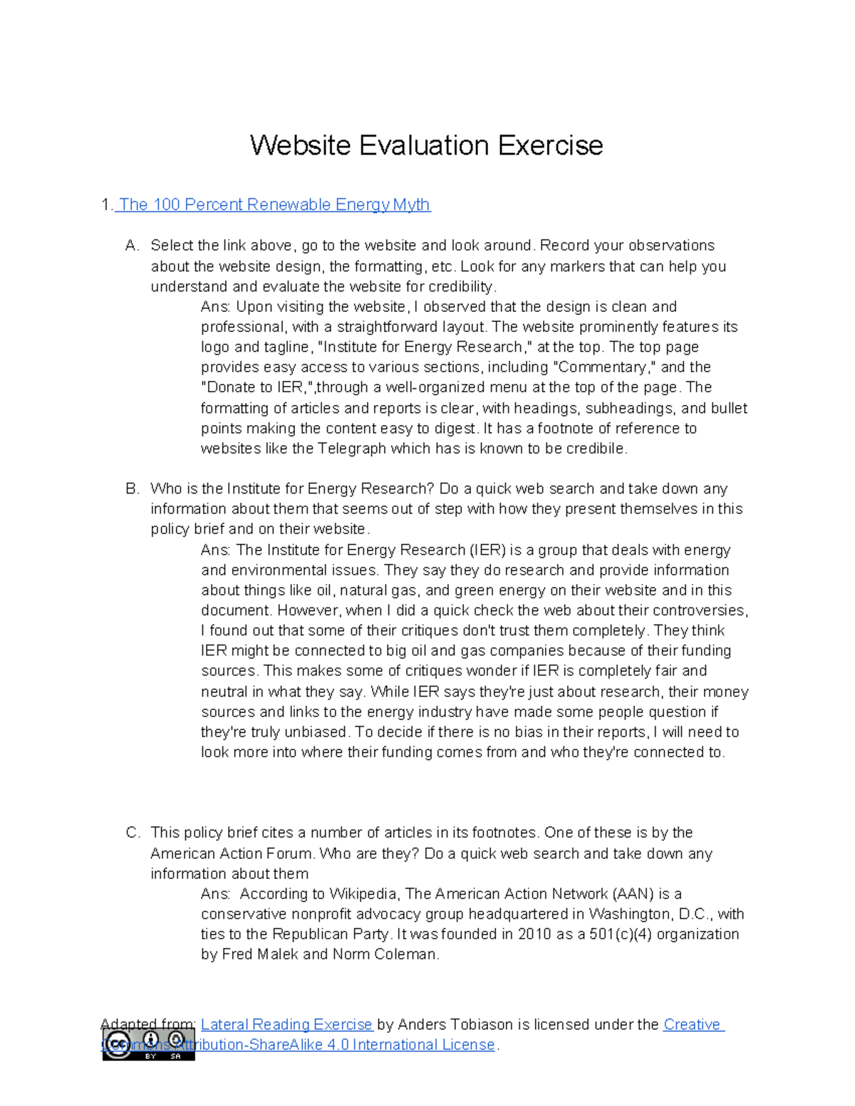 SIFT Method for Evaluating Website Credibility: A Study Guide - Studocu