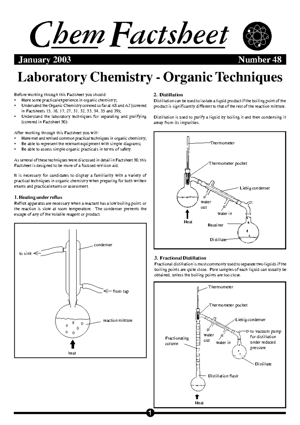 Unit 6 Notes: Organic Chemistry Techniques for Lab Practicals - Studocu