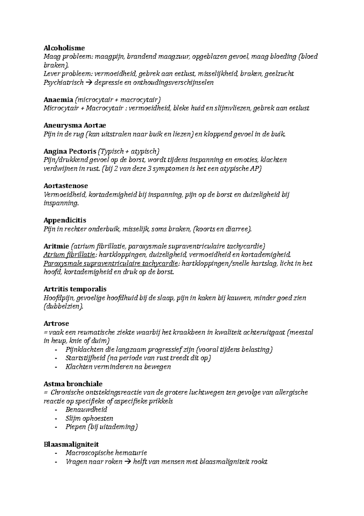 Samenvatting Ziektebeelden: Symptomen en Diagnose Inzicht 2023 ...