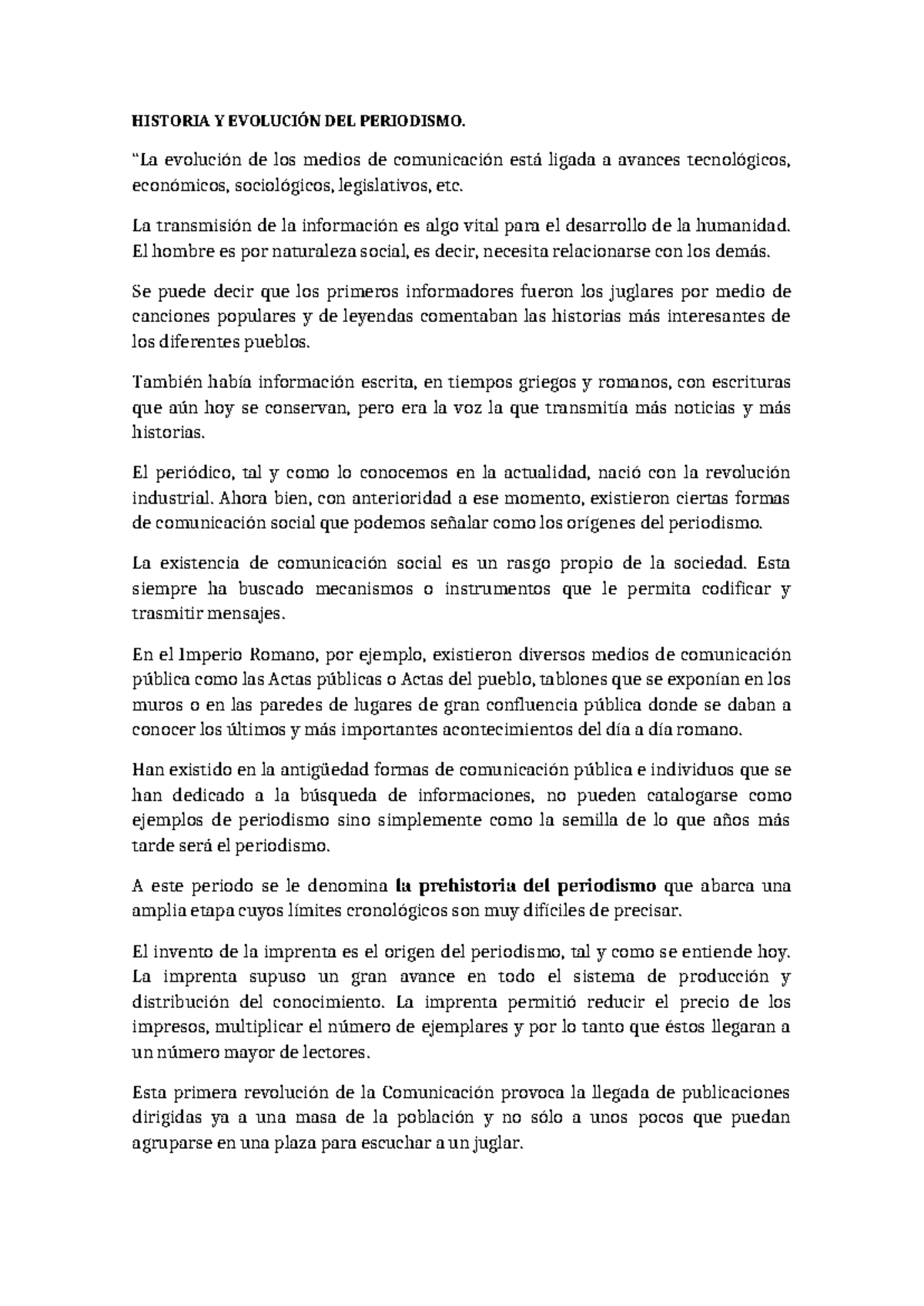 HIST 101: Del Gatekeeping al Gatewatching en el Periodismo - Studocu