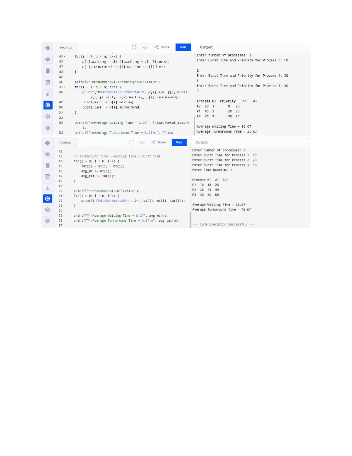 RA2411026010132 C Programming Week 9 Process Scheduling Output - Studocu