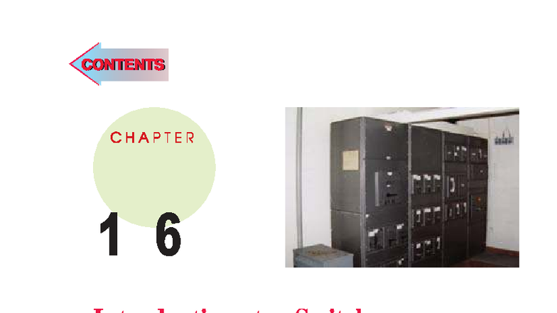 Ch-16: Introduction to Switchgear and Faults in Power Systems - Studocu