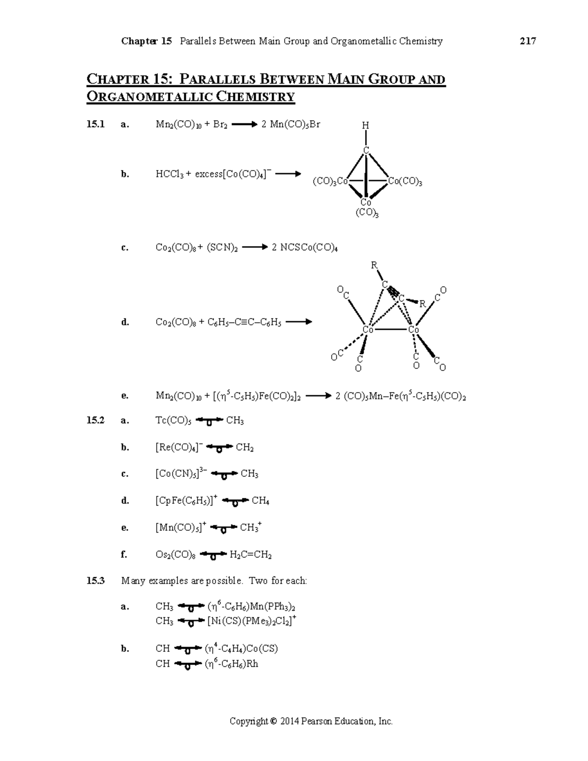 **Inorganic Chemistry and Organometallic Chemistry: Chapter 15 Insights ...