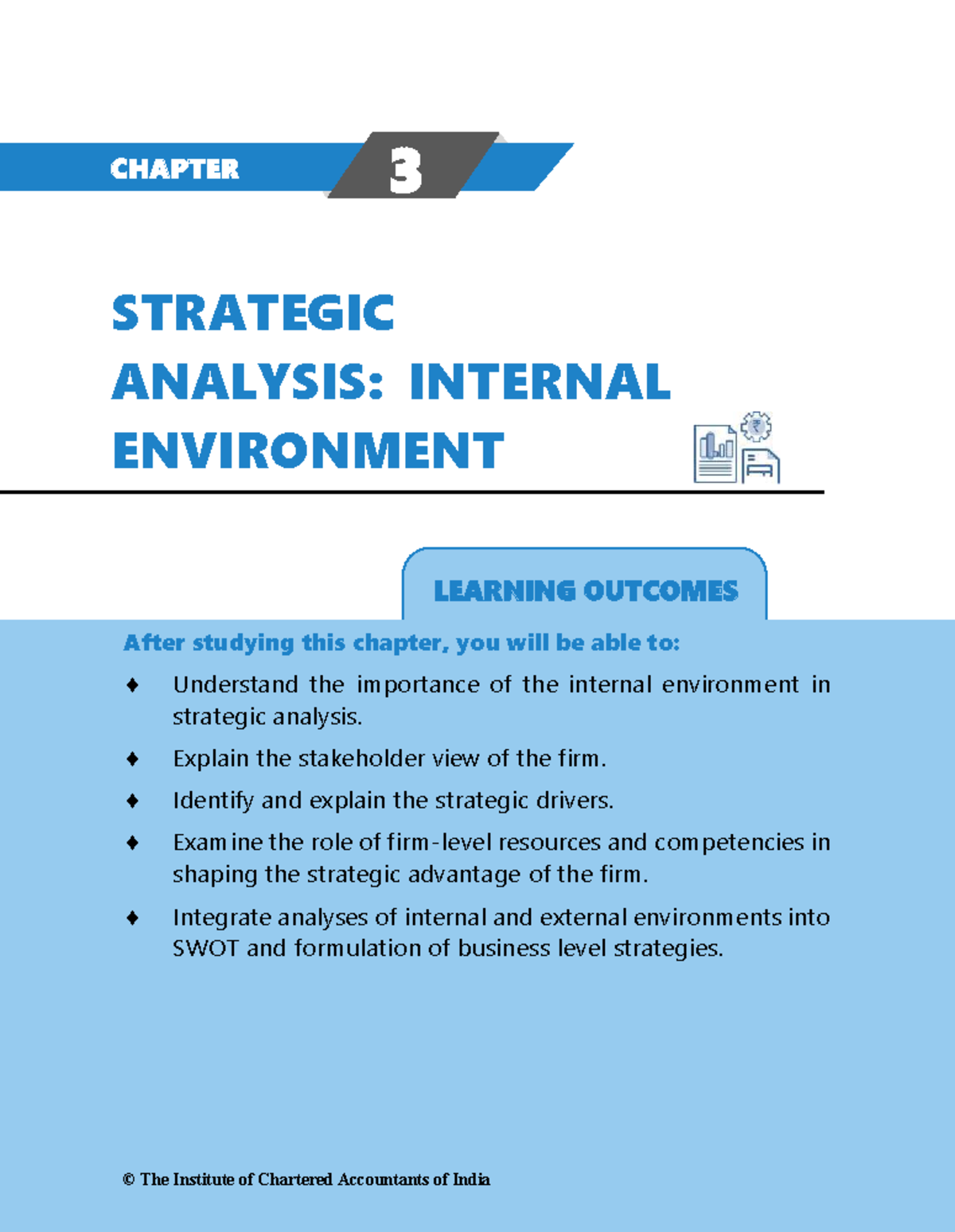 CH3: Strategic Analysis of Internal Environment - Key Insights - Studocu