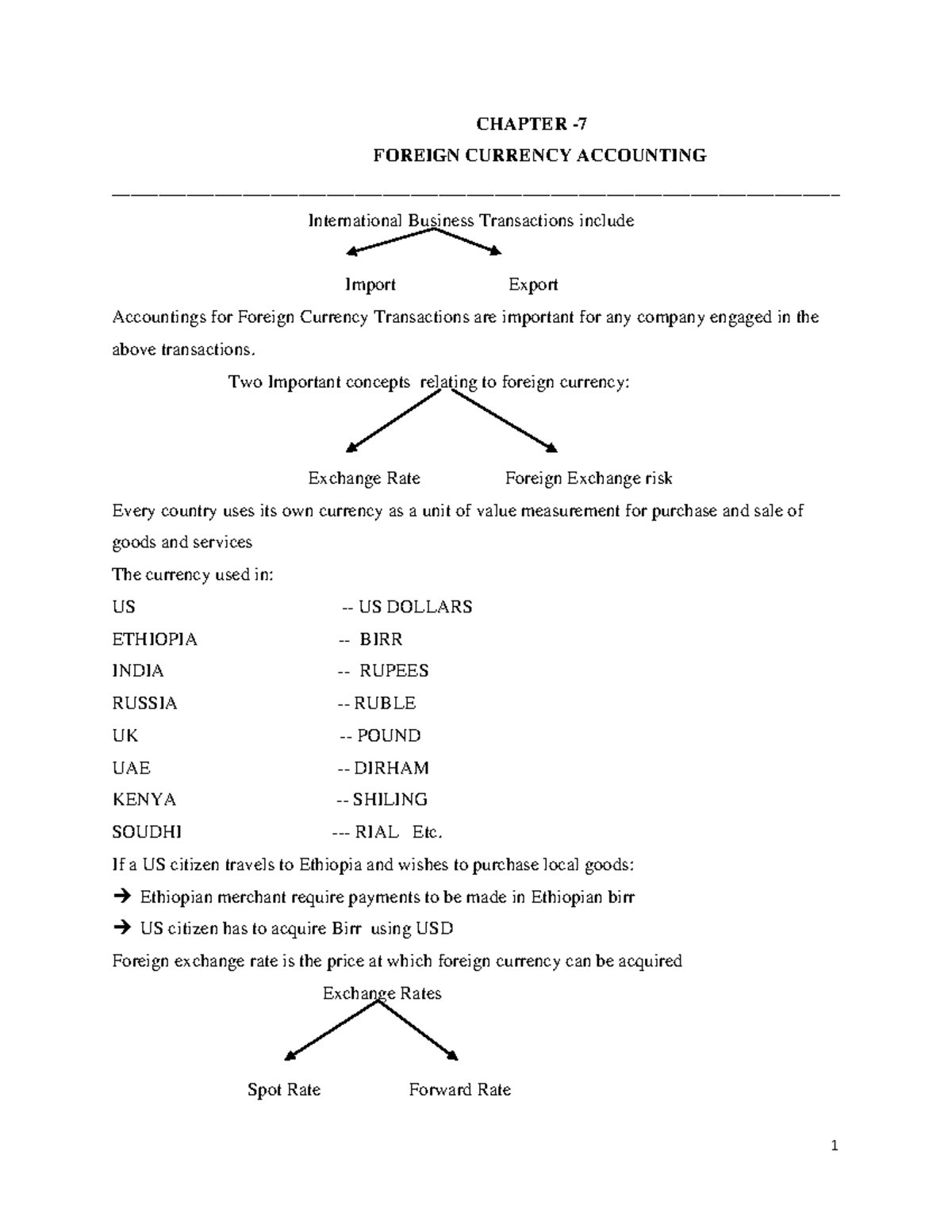 Chapter 7: Foreign Currency Accounting Insights for 3rd Year Students ...