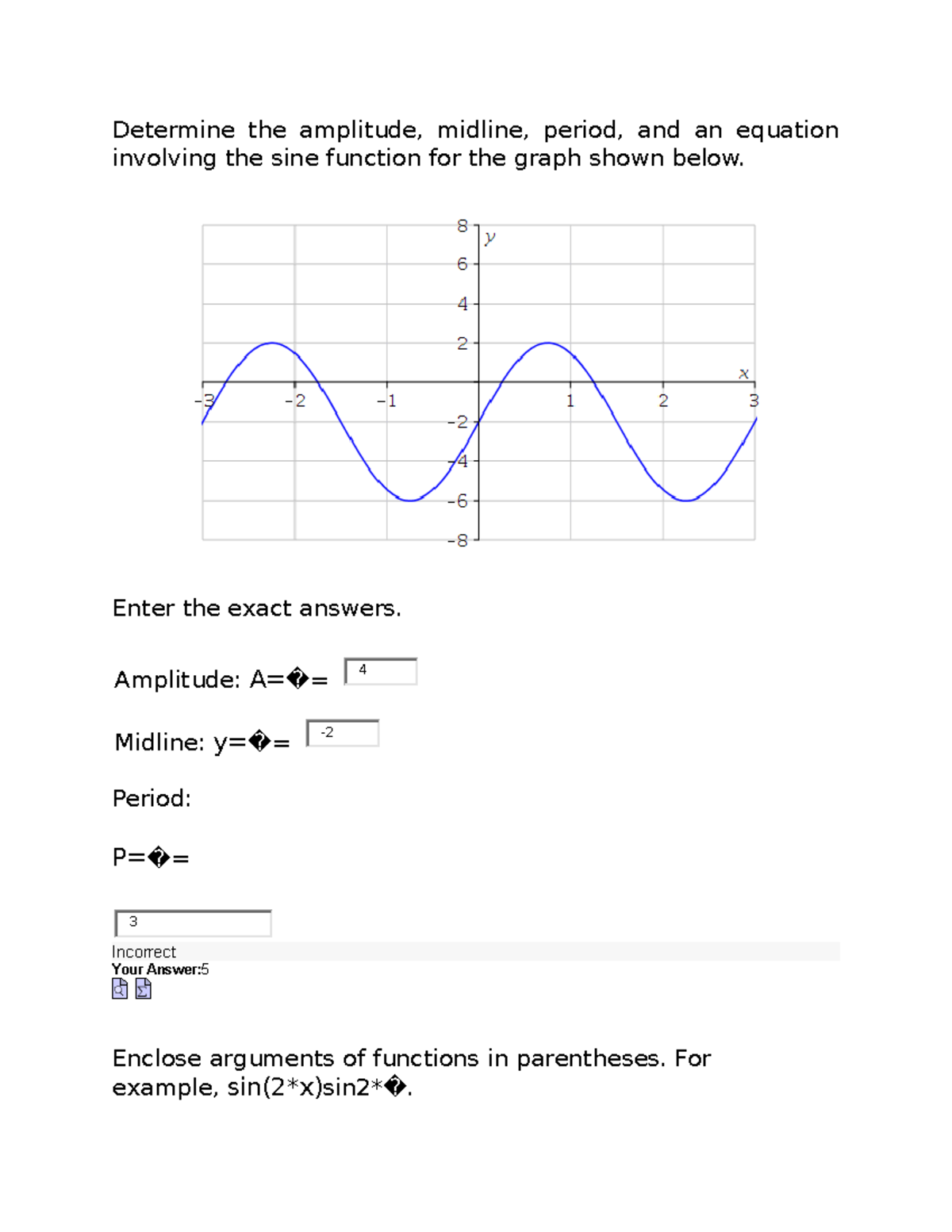 5-2 Module 5 Problem Set: Sine Function Analysis and Equation - Studocu