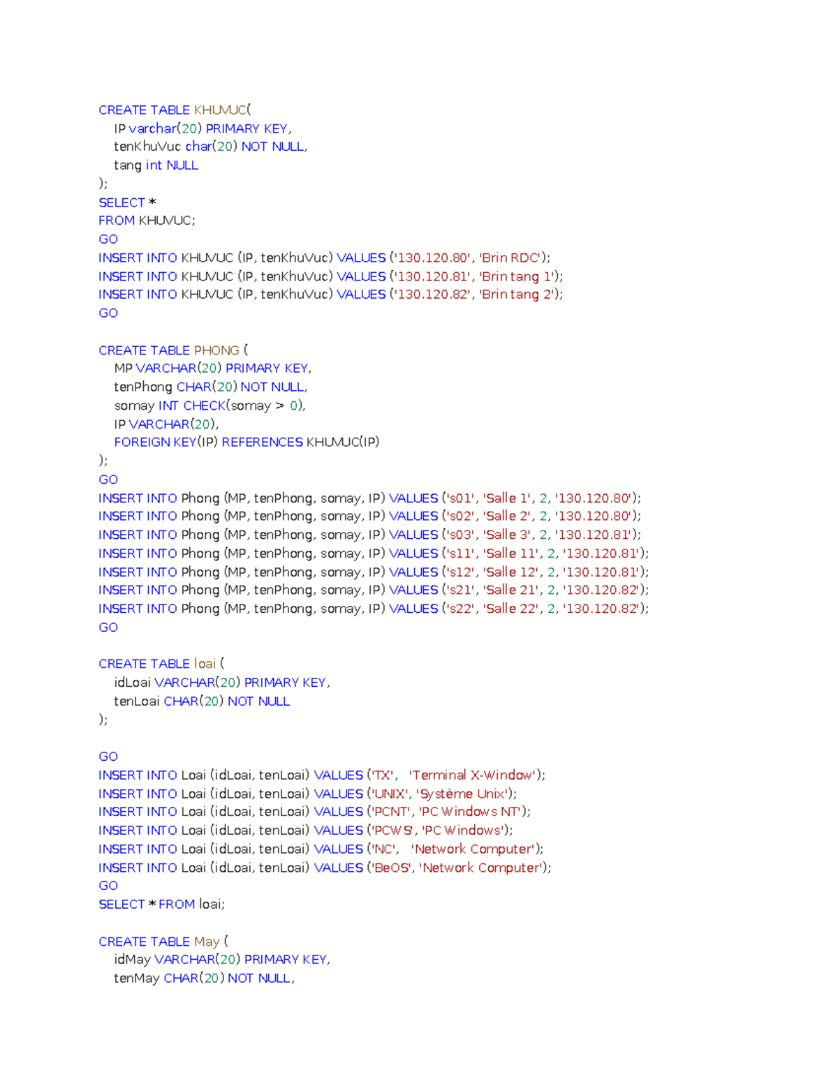 Lab 2 - Database Table Creation and Manipulation (B2303887) - Studocu