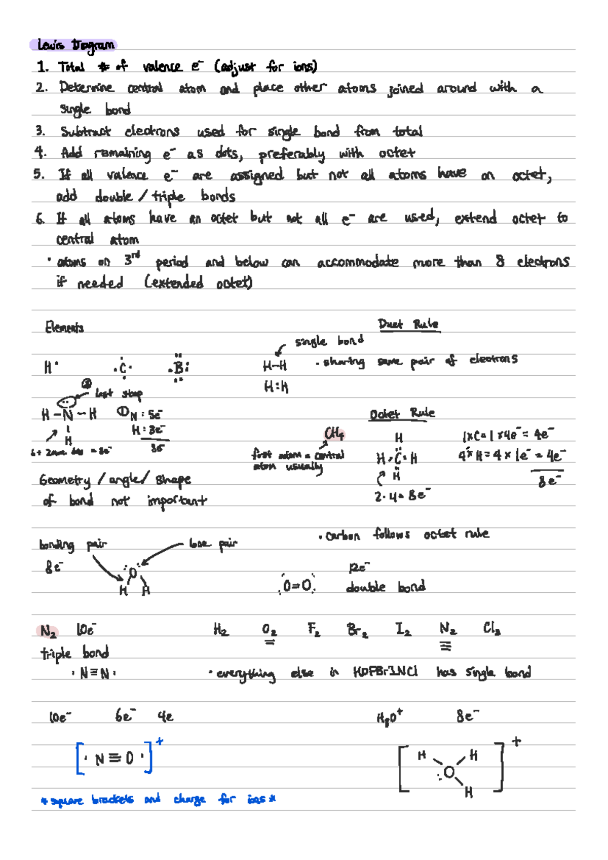 Molecular and Ionic Compound Structure Notes (Chem 101) - Studocu