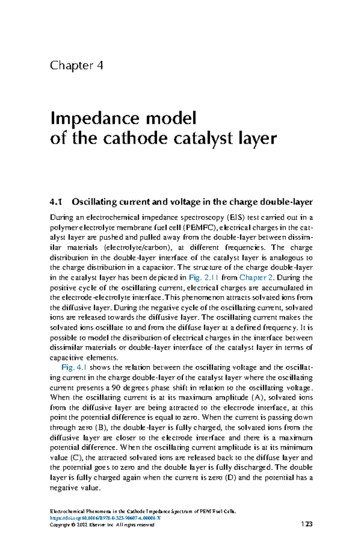 Impedance Model of the Cathode Catalyst Layer in PEMFC (Chapter 4 ...