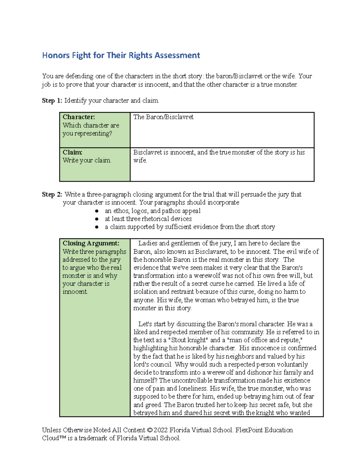 4.08 Honors Fight for Their Rights Closing Argument Analysis - Studocu
