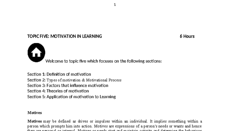 PSY 211 UNIT 7 & 8 Guide: Motivation in Learning - Studocu