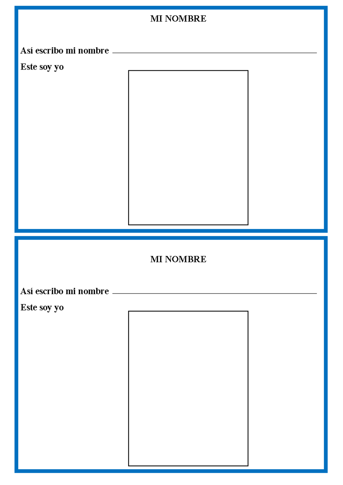 MI Nombre - Ficha de trabajo - Plan Lector - MI NOMBRE Así escribo mi ...