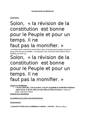 Citations sur le Droit Administratif et le Service Public - Accroche Adm - Studocu