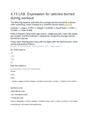 [Solved] Given the user inputs complete a program that does the - Introduction To Computing (CSC ...