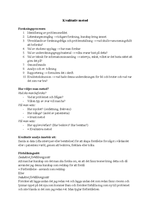 Vae243införsem - Innehållsanalys enligt Graneheim och Lundman (2004 ...
