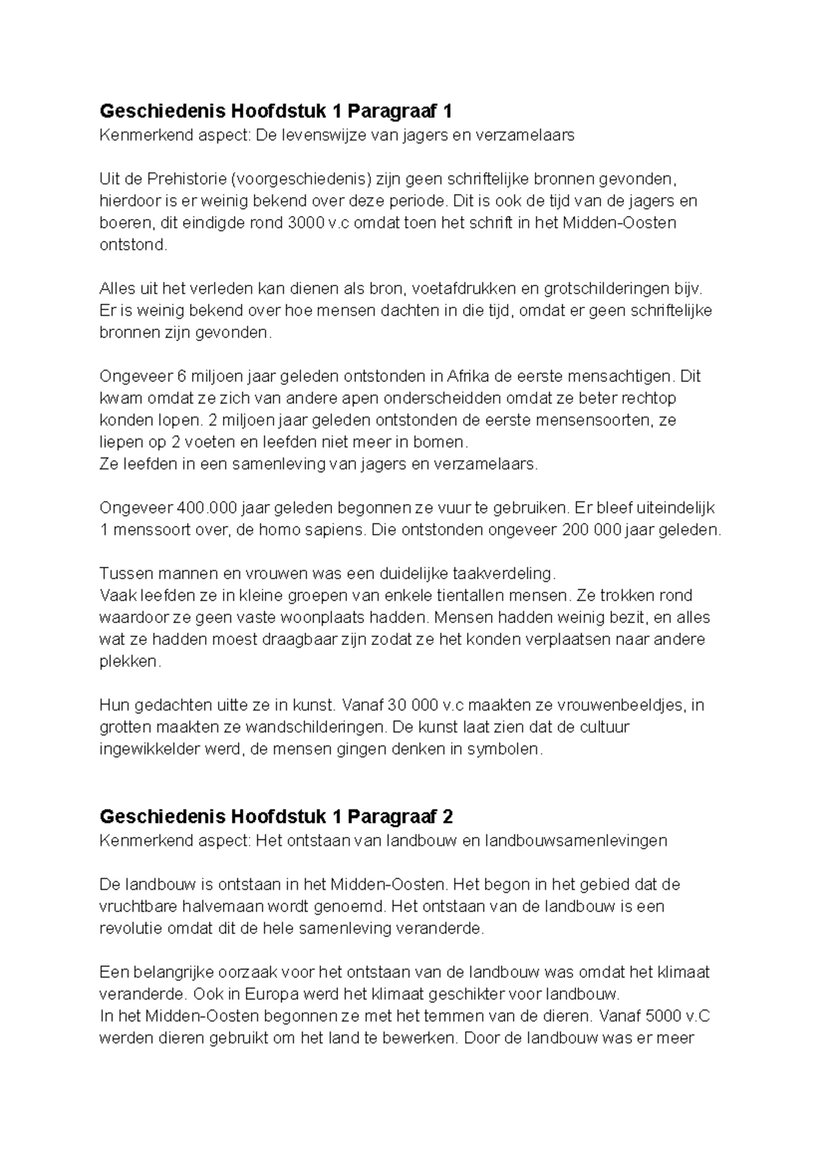 Samenvatting Hoofdstukken 6 en 7 - Geschiedenis lesmateriaal H6-H7 ...