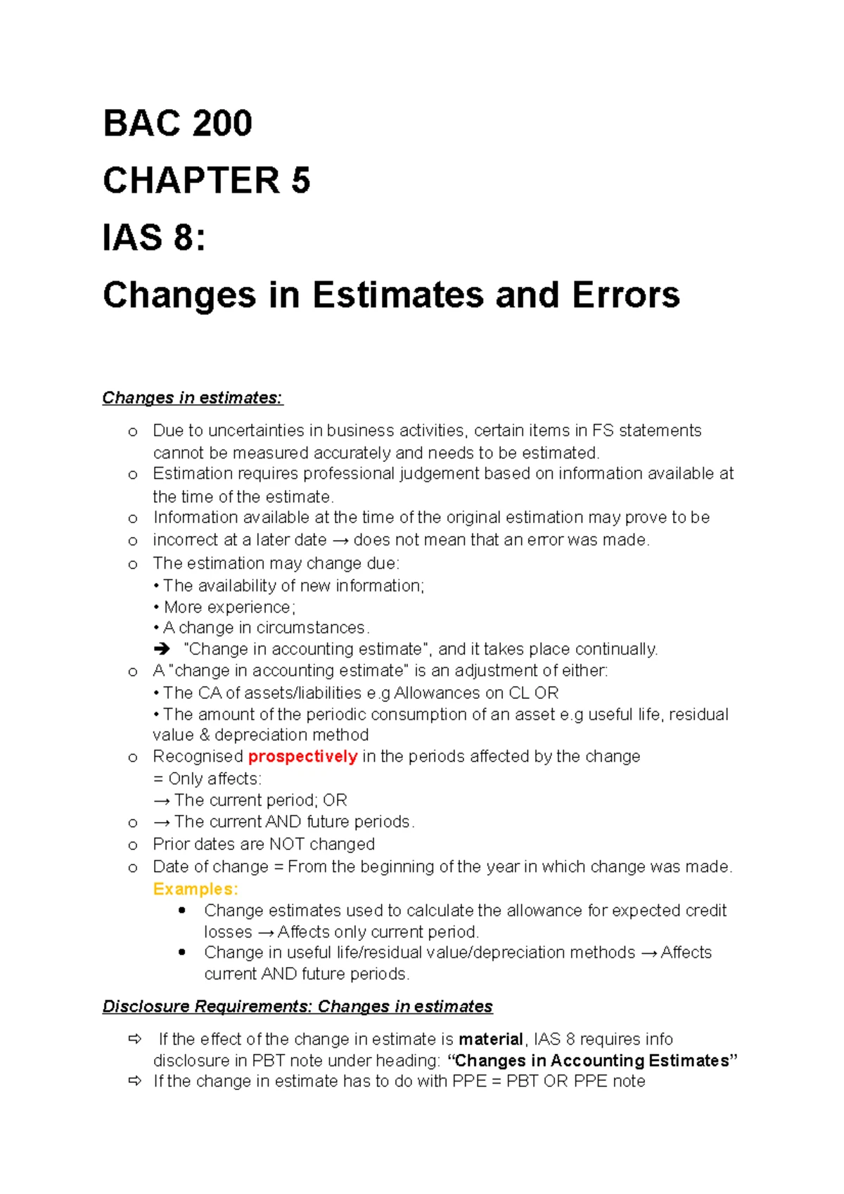 PPE Accounting Notes: IAS 16 & Impairment Considerations in Assets ...