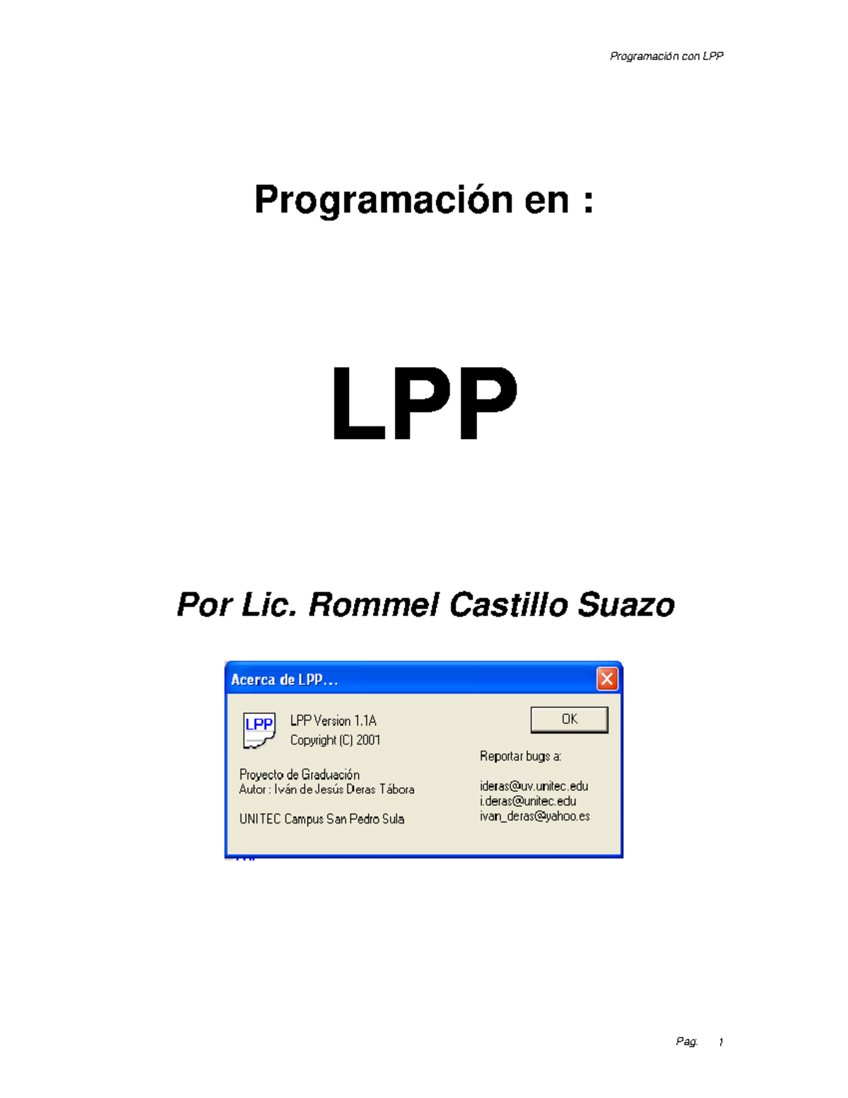 Manual de Programación LPP - Introducción y Primeros Pasos - Studocu