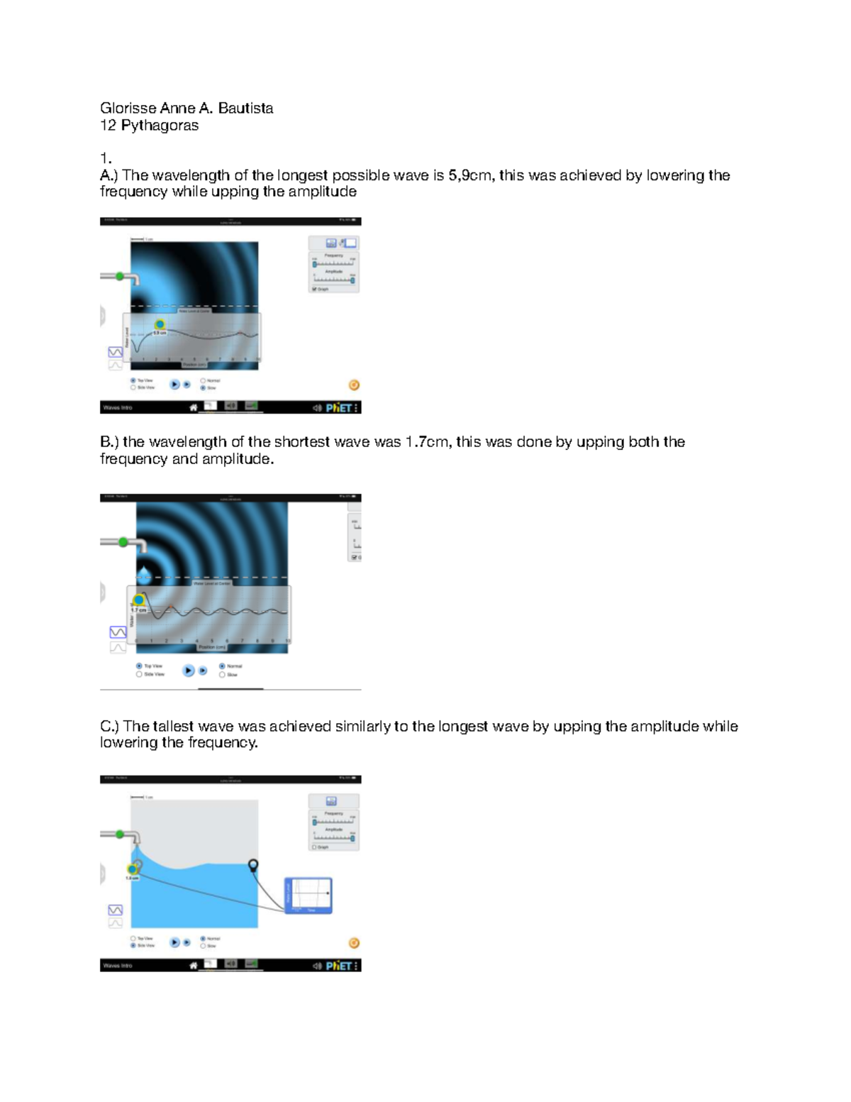 Physics Task: Wave Properties and Measurements Analysis - Studocu