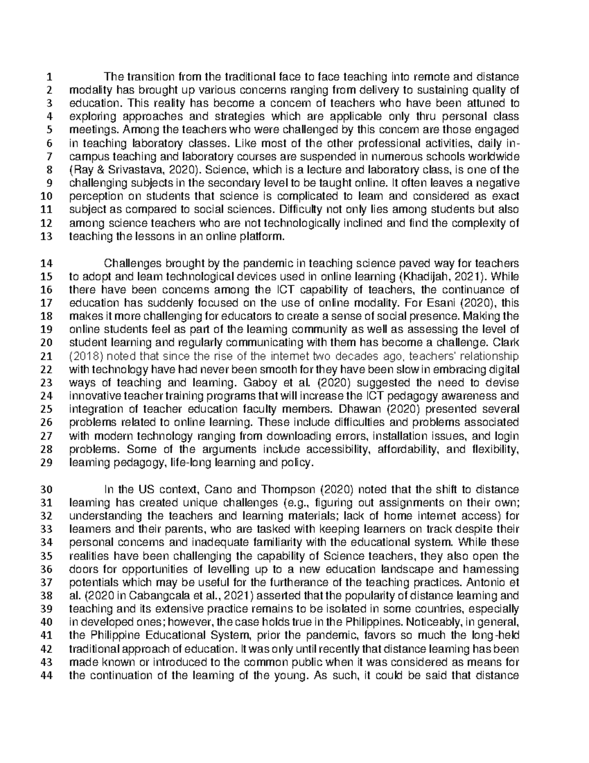 Sample Research Introduction for Activitiy on Writing Action Research ...