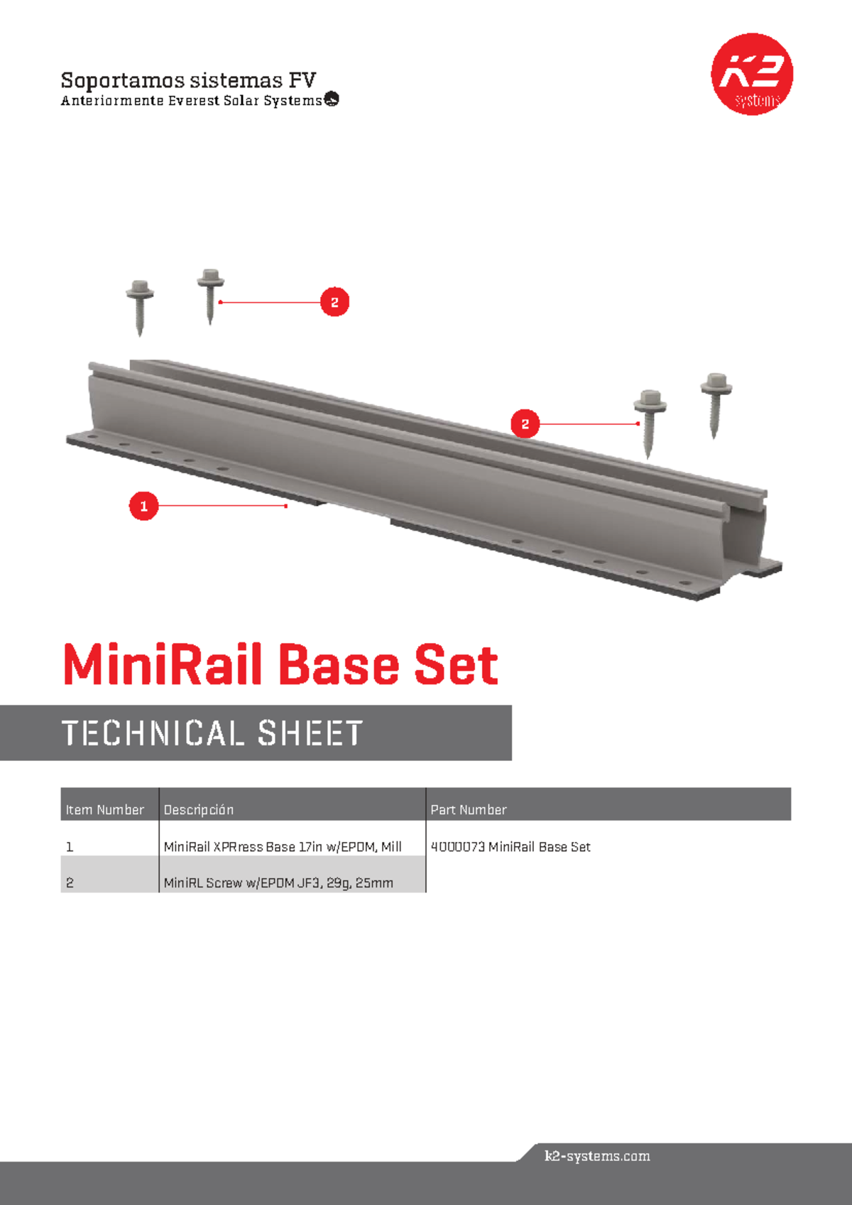 FT. K2 Mini Rail Base Set Technical Sheet - Studocu