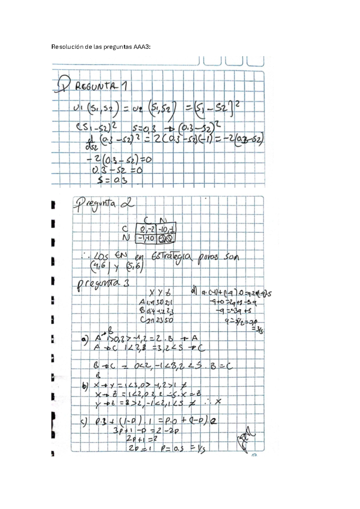 Resolución de las preguntas del examen AAA3 en Estrategia - Studocu