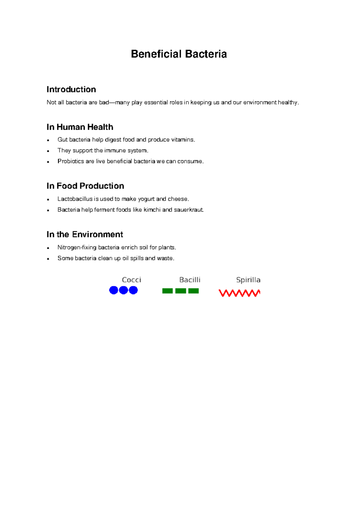 Beneficial bacteria visual - Beneficial Bacteria Introduction Not all ...