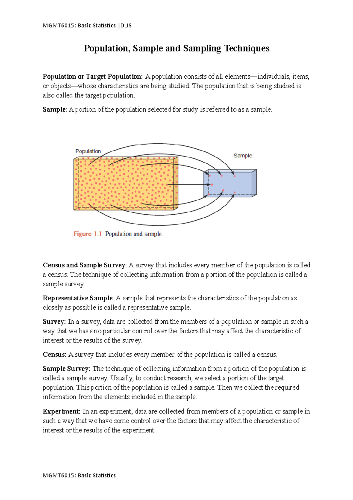 Population, Sample and Sampling techniques - Population, Sample and Sampling Techniques ...