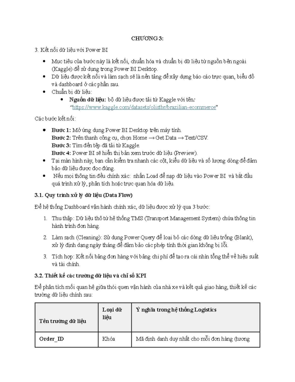 CHƯƠNG 3 & 4: Kết Nối Dữ Liệu và Mô Hình Hóa Trong Power BI - Studocu