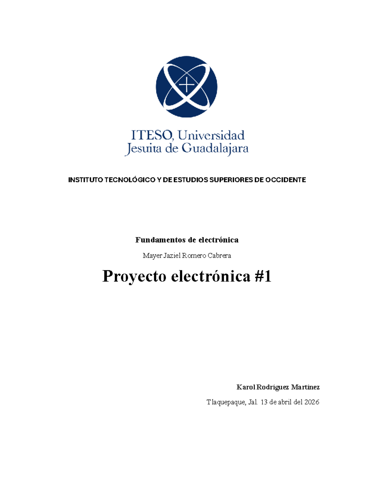Proyecto de Electrónica 1: Diseño de un Sensor de Iluminación - Studocu