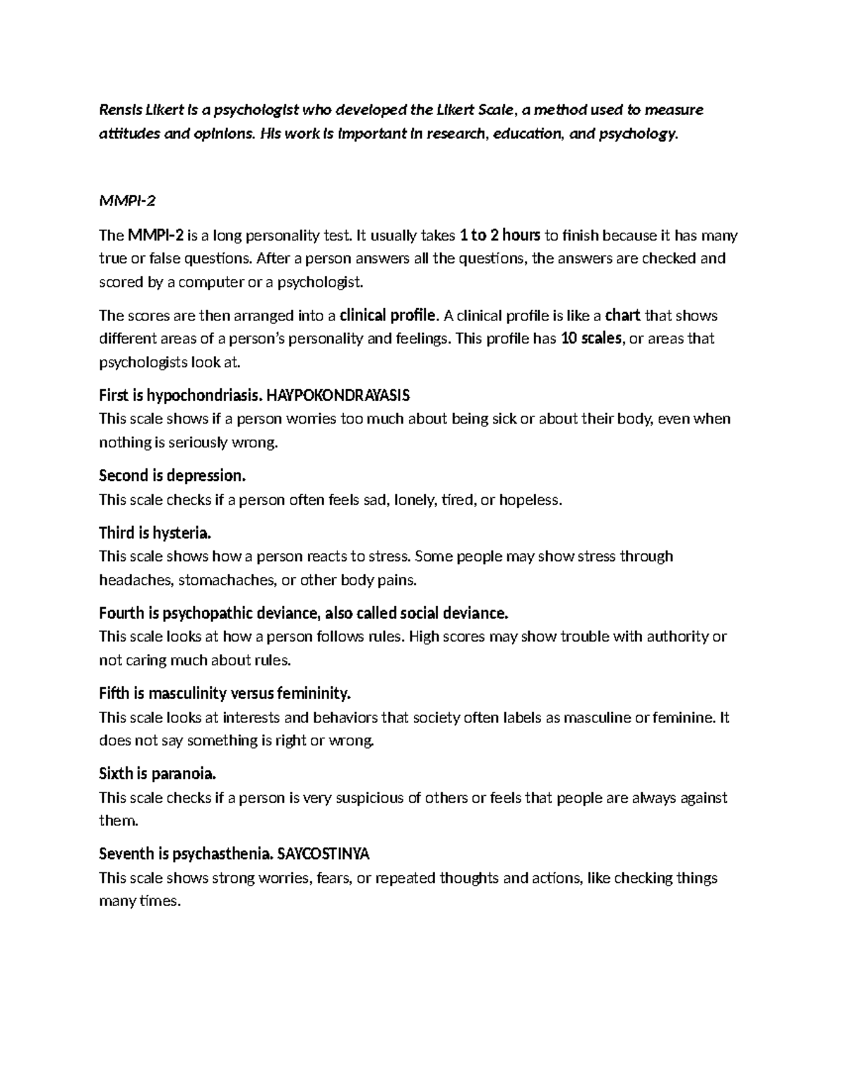 Psychology 101: Understanding the Rorschach Inkblot Test and Likert ...