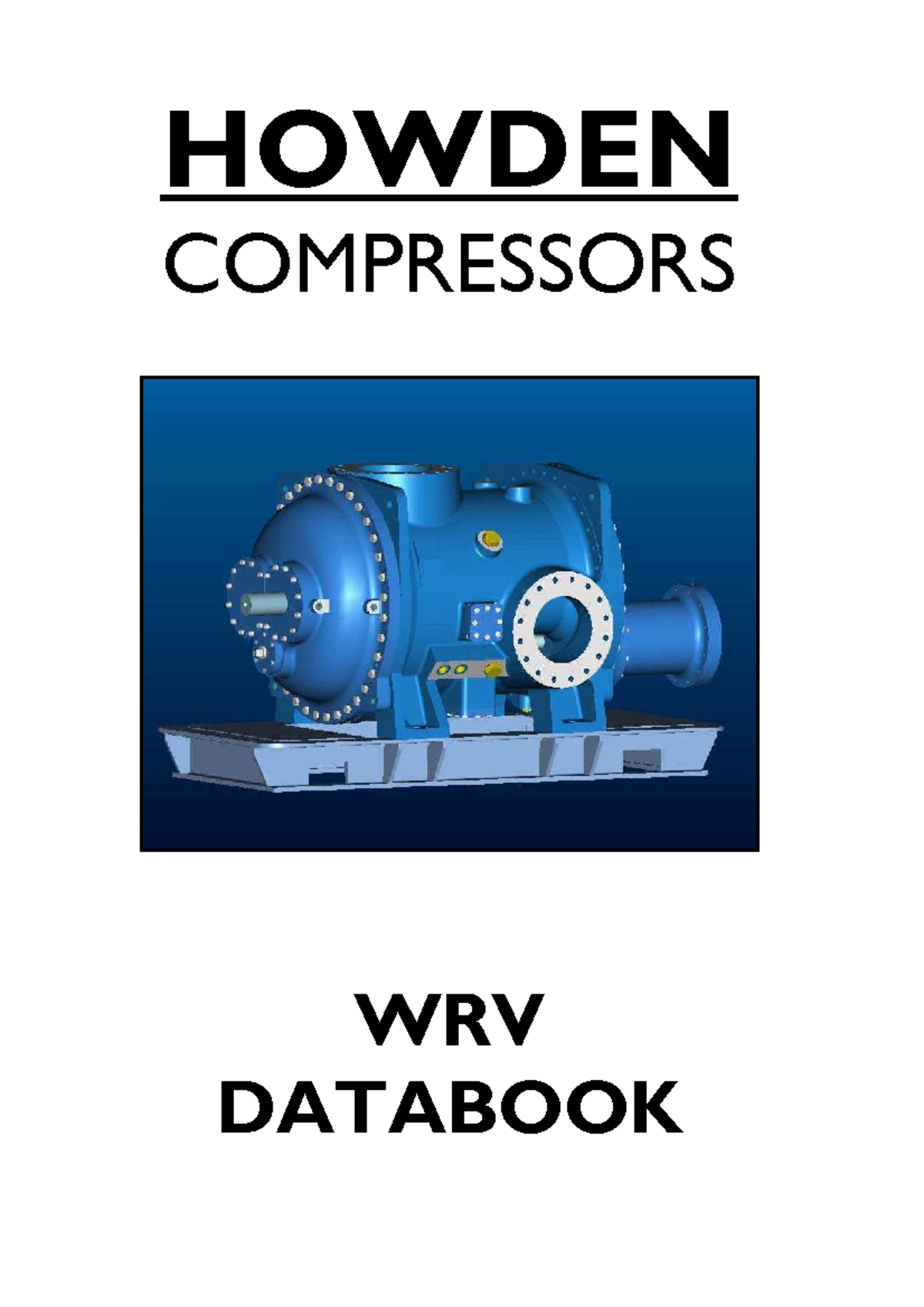 Howden WRV compressor databook: specifications and technical details ...