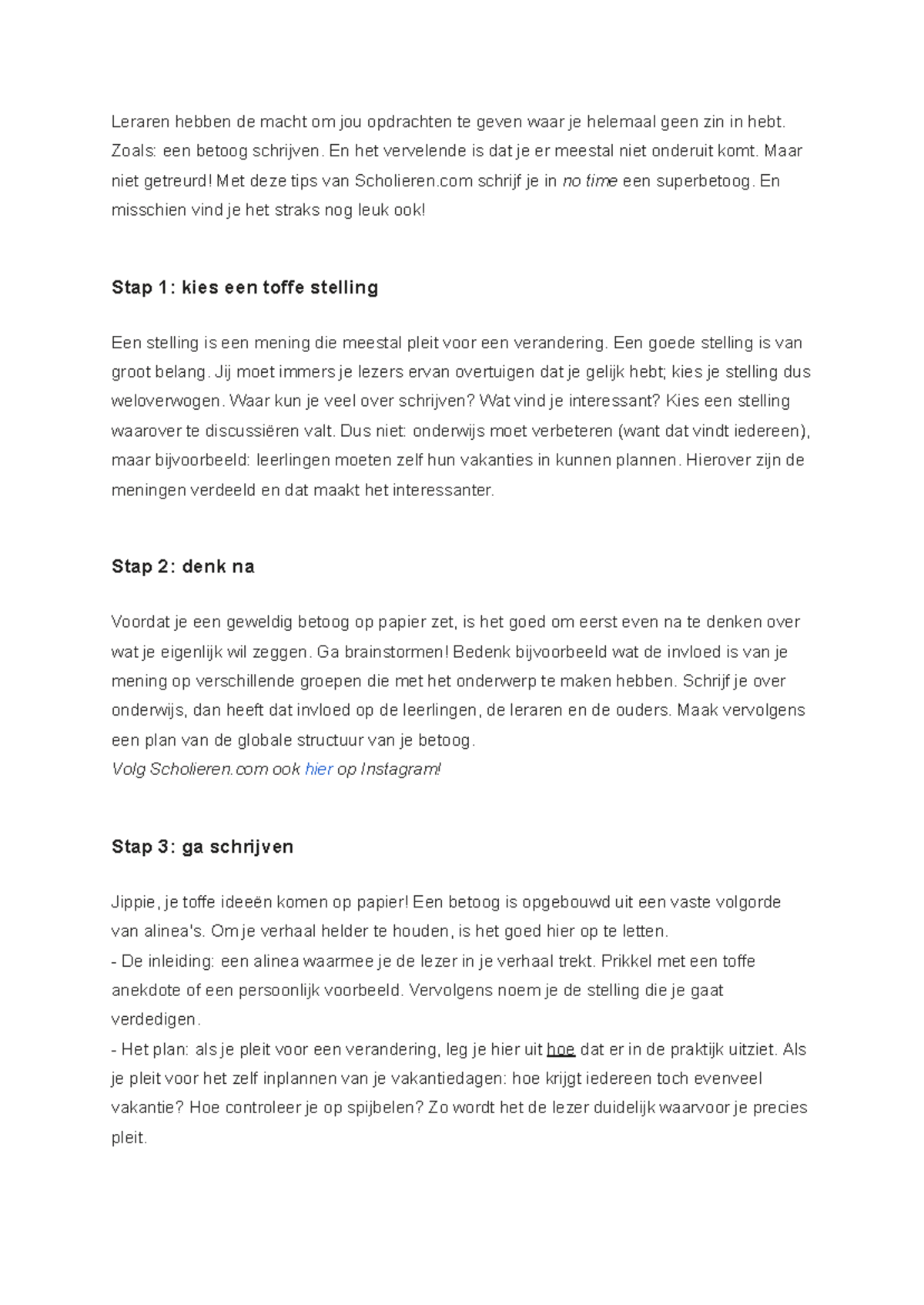 Tips voor een Succesvol Betoog Schrijven - Nederlands Betoog - Studeersnel