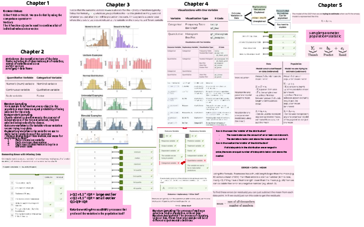 Midterm Study Guide: Boolean Values & Random Sampling in Psych 100A ...