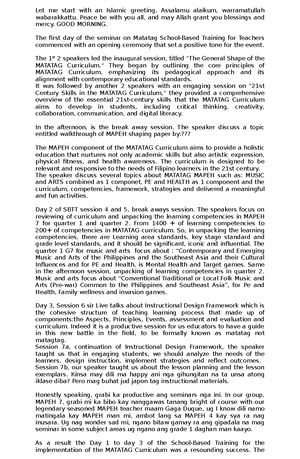 Grade 6 Summative Test in ESP Modules 1-3 - ESP 6 Written Work No. 1 ...