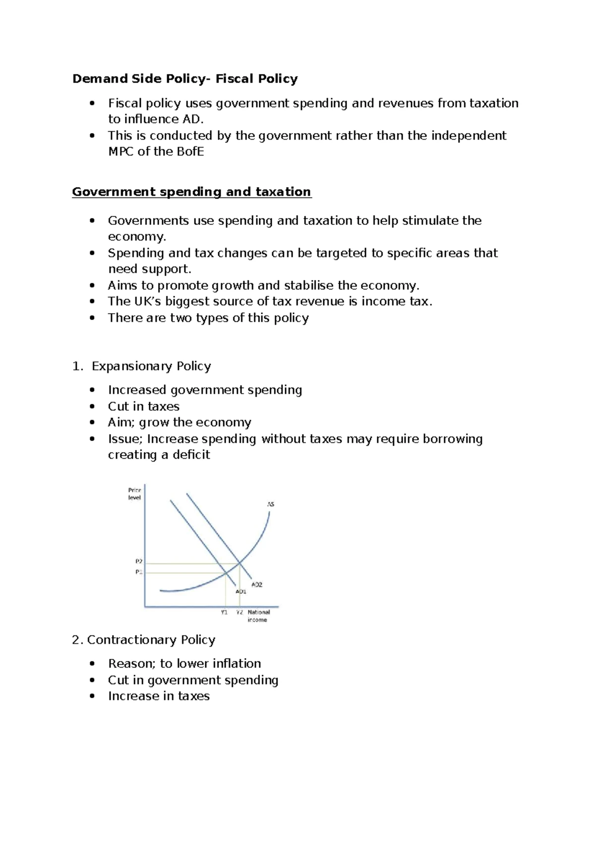2.6 Demand Side Policies - Monetary Policy Overview and Effects - Studocu