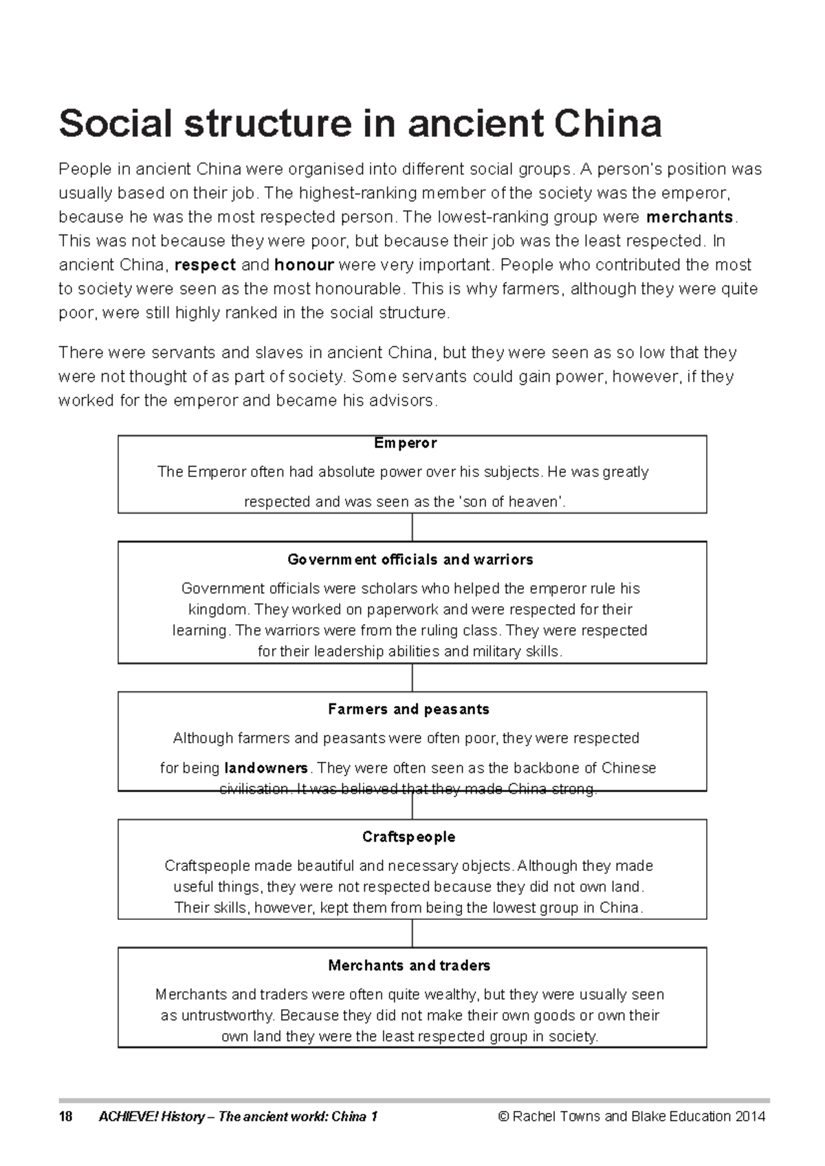 Social Structure and Hierarchy in Ancient China (History 18) - Studocu