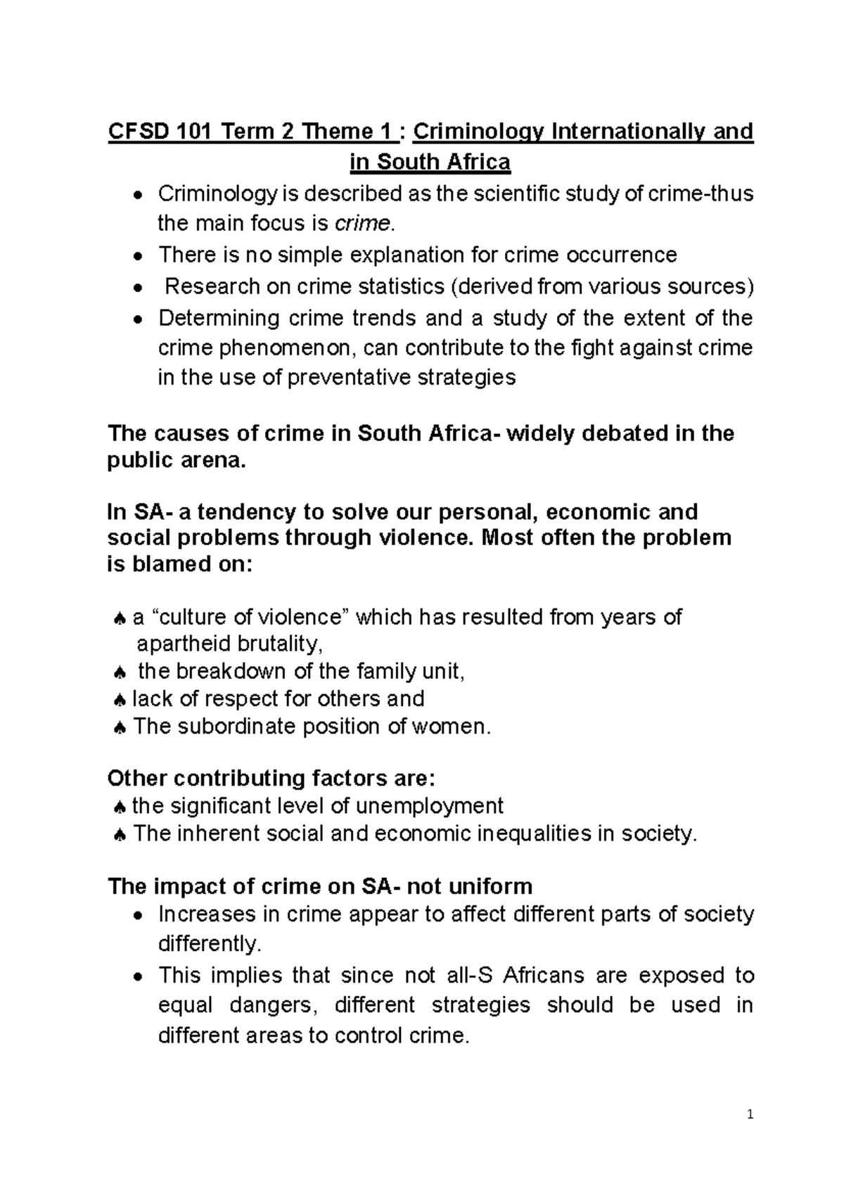 Criminology CFSD 101 Tutorials: Understanding Crime and Justice Systems ...