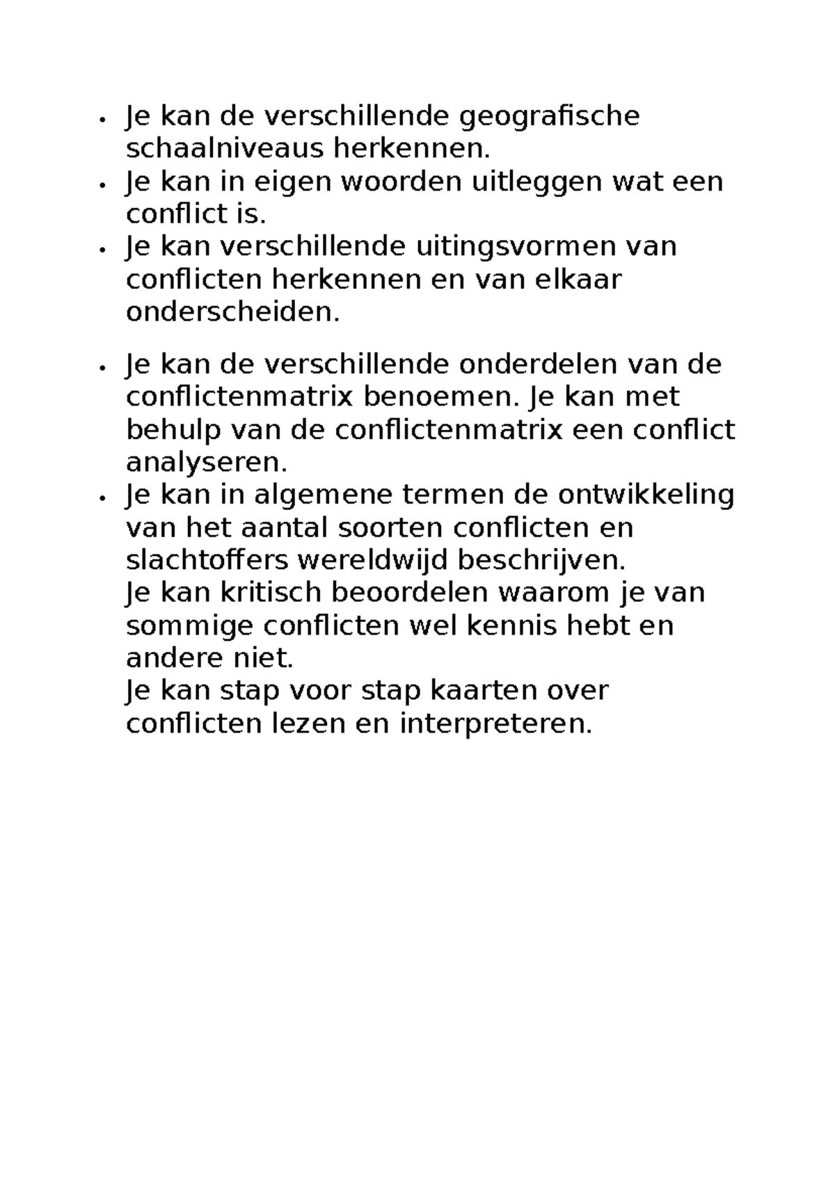 Geografische Schaalniveaus en Conflict Analyse in 2023 - Studeersnel