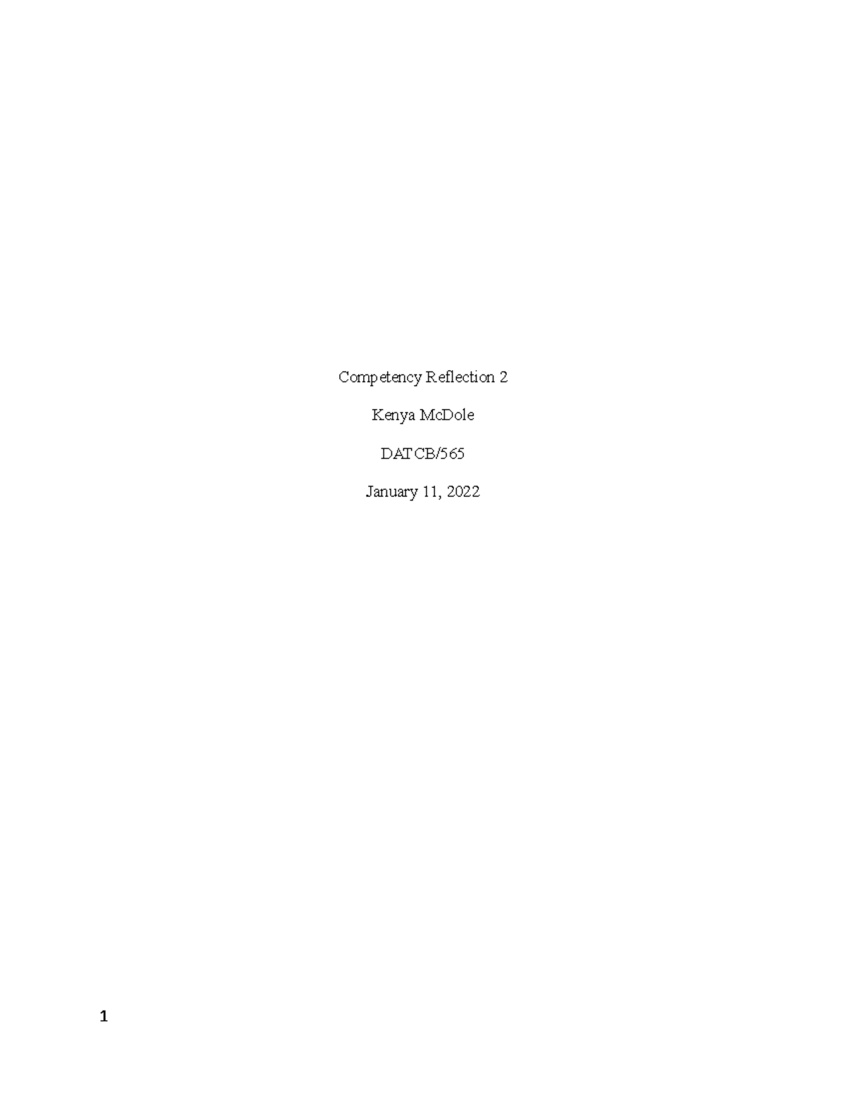 Competency Reflection 2: Understanding Random Variables (DATCB) - Studocu