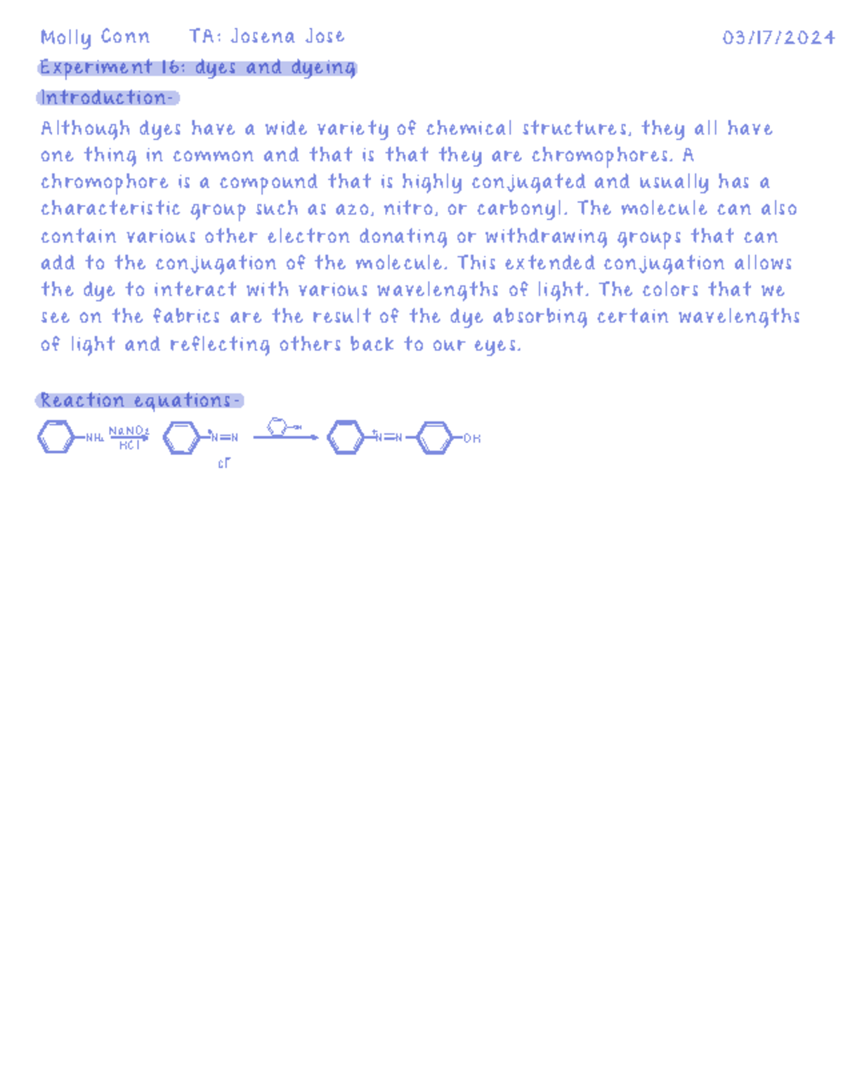 Experiment 16 Lab Report - Molly Conn TA: Josena Jose 03/17/ Experiment ...