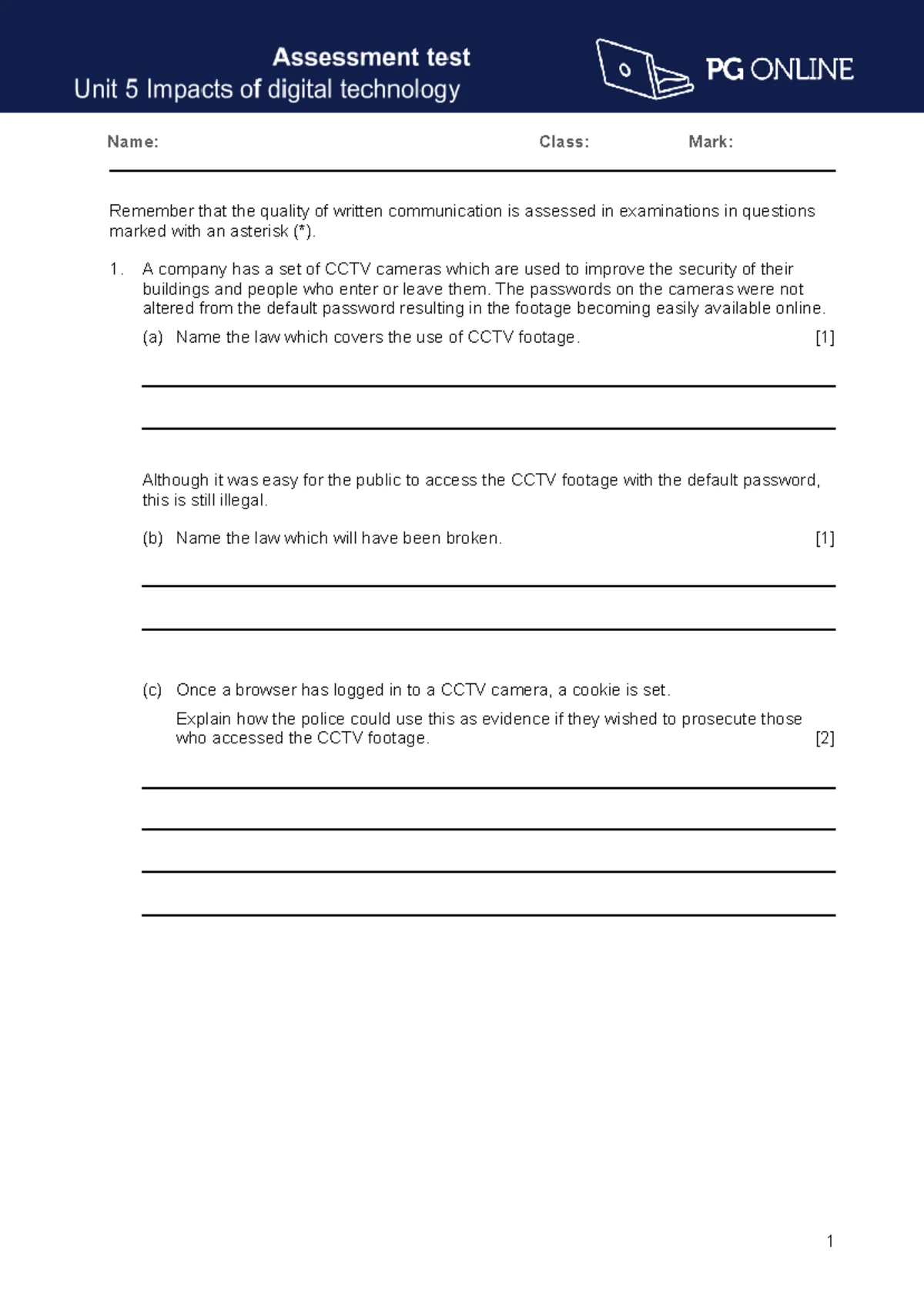 Worksheet 1 - L2: Understanding CPU Architecture Concepts - Studocu