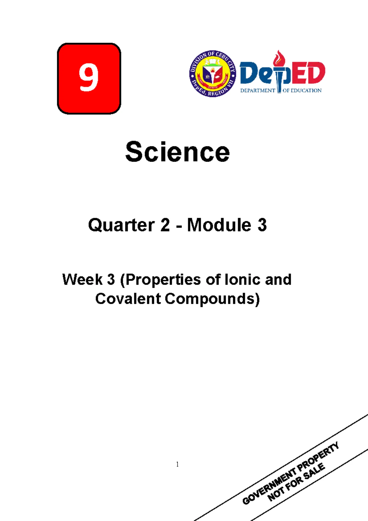 5 Q4 Science - Science Quarter 4 - Module 5: Week 5 Conservation of Mechanical Energy 9 Science ...